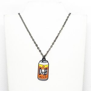 Jewelry | Necklace The Simpsons Duff Beer Cartoon Classic Tv 8s 90s ...